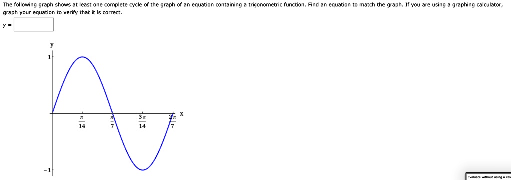 SOLVED: The following graph shows east one complete cycle the graph an ...