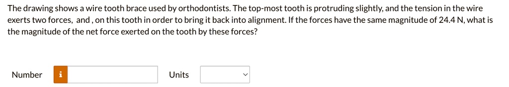 SOLVED: The drawing shows a wire tooth brace used by orthodontists. The ...