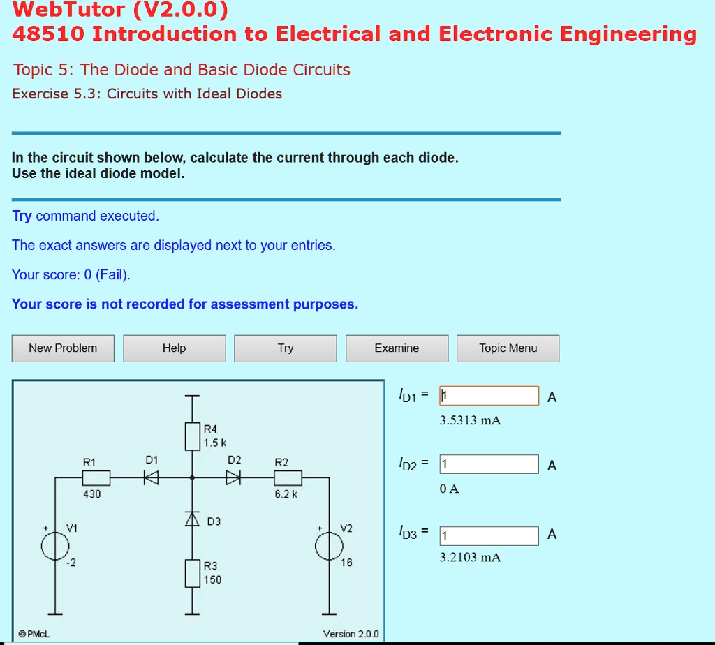 Topic 5: The Diode and Basic Diode Circuits: Exercise 5.3: Circuits ...