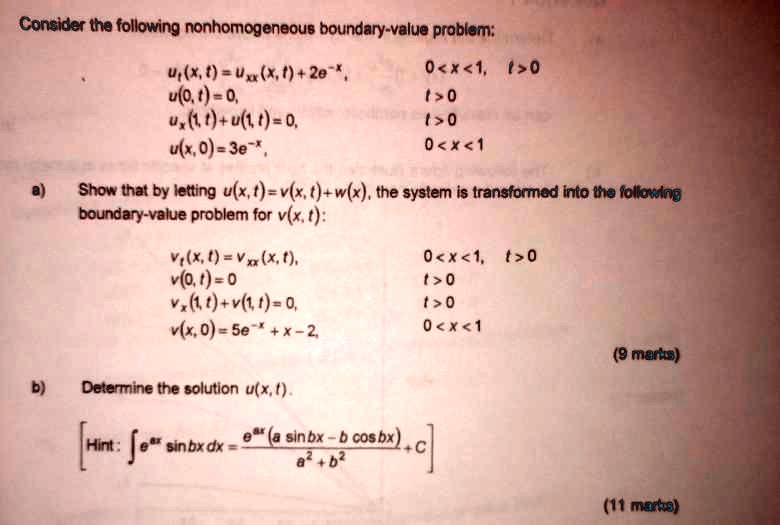 SOLVED: Partial Differential Equation Non-homogeneous Boundary Value ... SOLVED: Partial Differential Equation Non-homogeneous Boundary Value ...