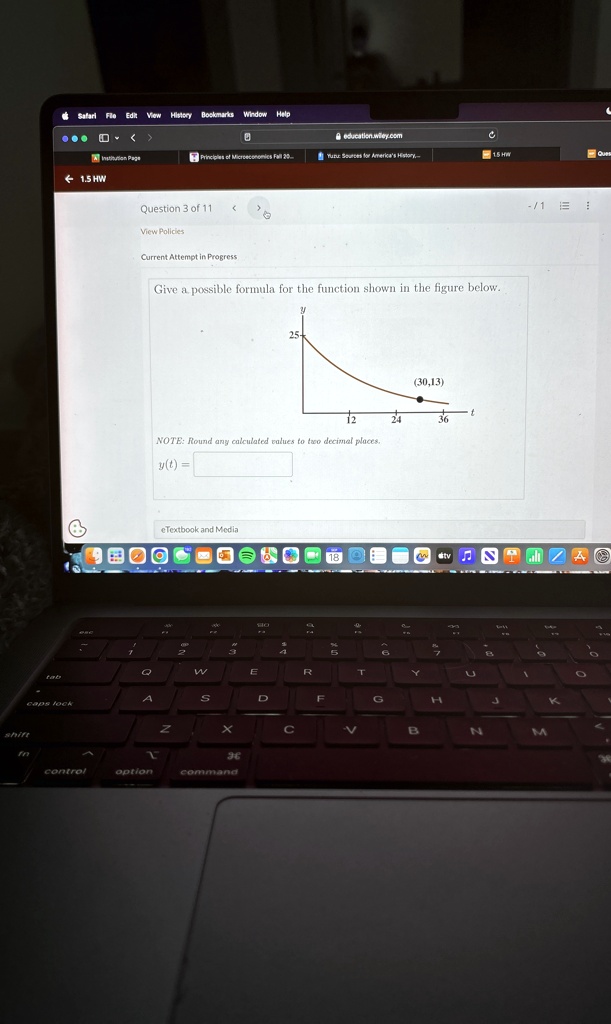 question 3 of 11 view policies current attempt in progress give a possible formula for the ...