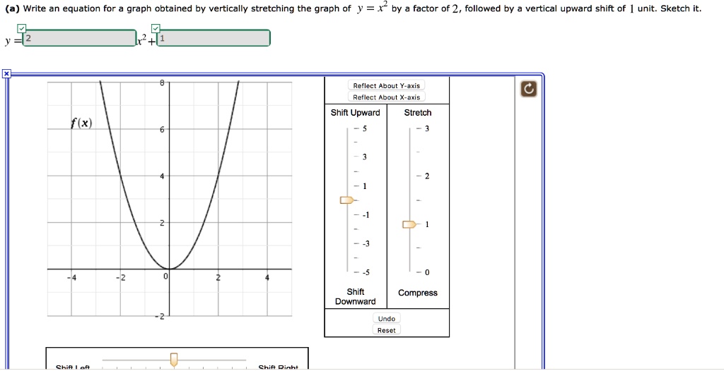 a write an equation for graph obtained by vertically stretching the graph of y x by factor of 2 ...