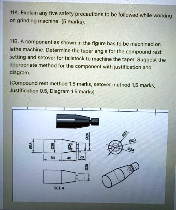 11aexplain any five safety precautions to be followed while working on ...