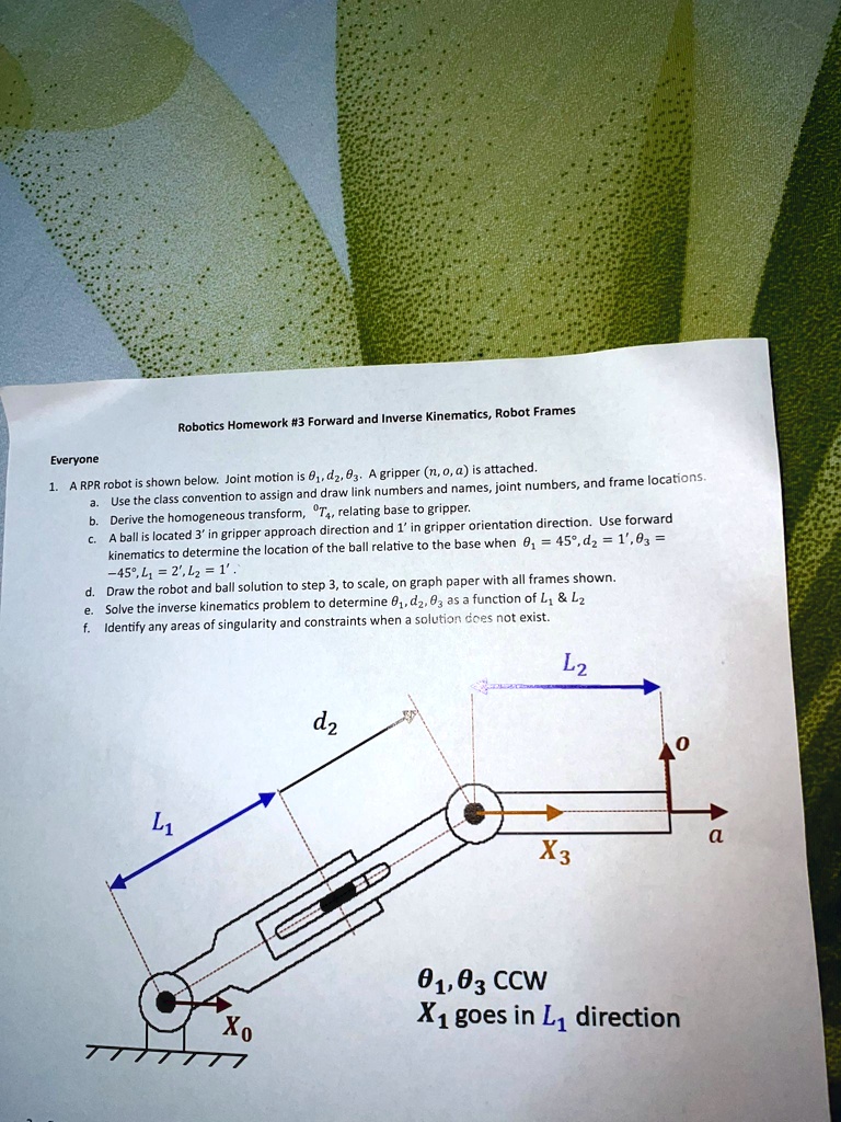 texts robotics homework 3 forward and inverse kinematics robot frames 1 a rpr robot is shown ...