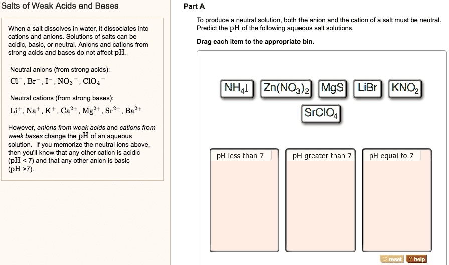 SOLVED: 'To produce a neutral solution, both the anion and the cation ...