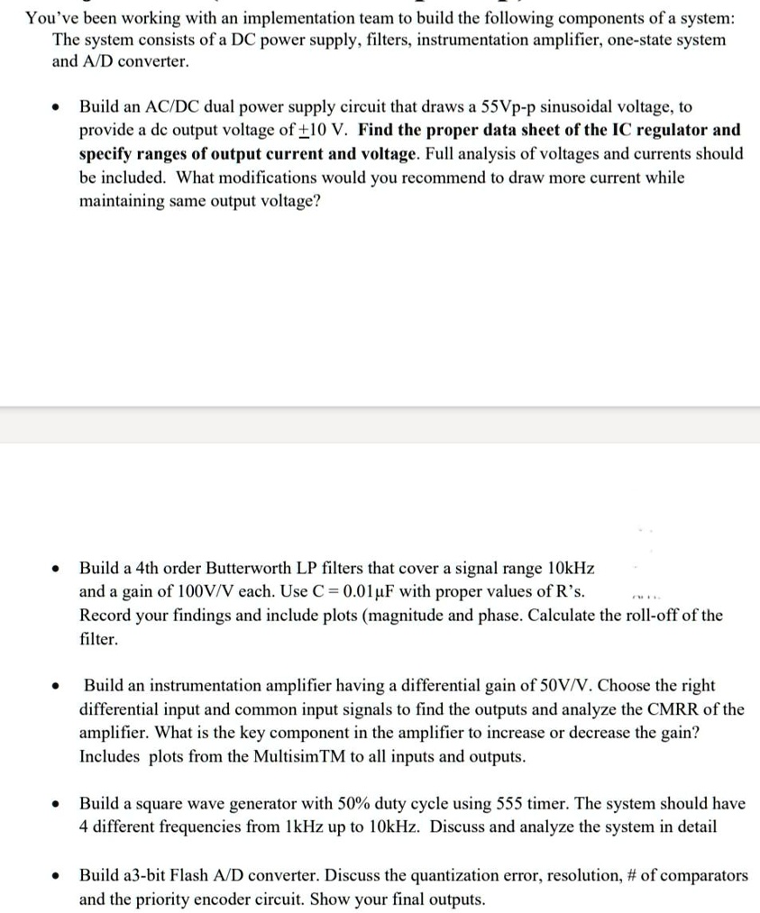 SOLVED: You've been working with an implementation team to build the ...