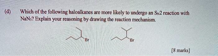 SOLVED: Which of the following haloalkanes are more likely to uudergo ...