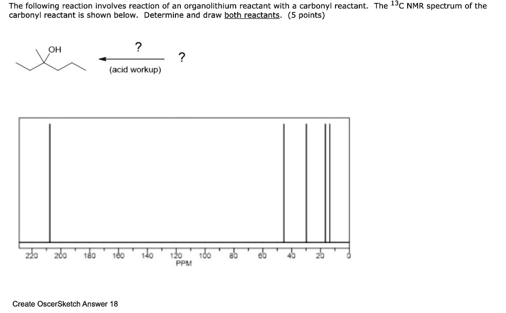 SOLVED: The following reaction involves the reaction of an organolithium reactant with a ...