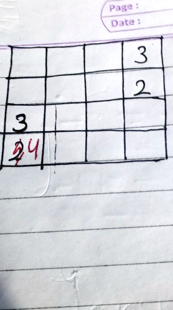 SOLVED: 'Fill in the puzzle so that every row across, every column down and every 2 by 2 box ...