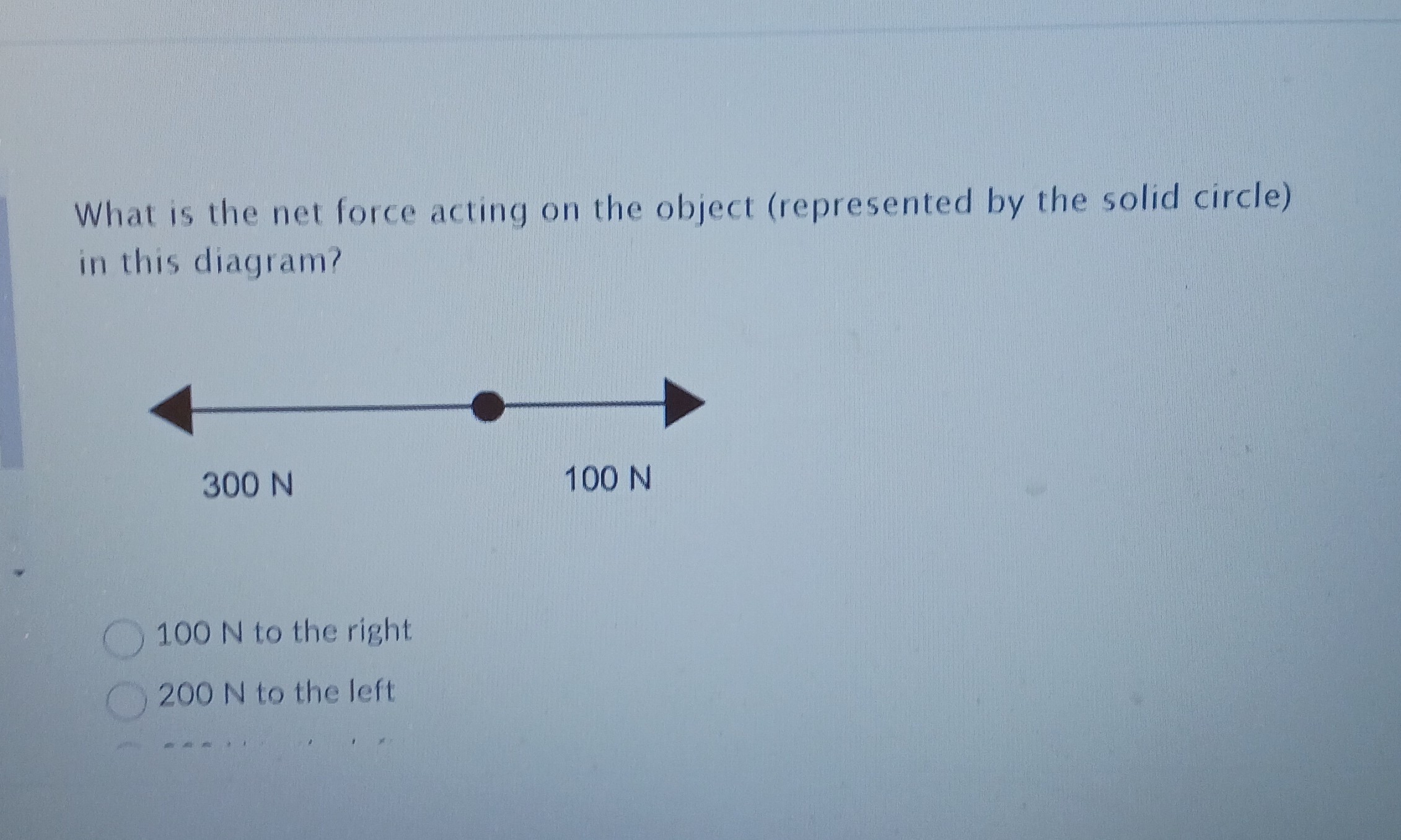 SOLVED: What is the net force acting on the object (represented by the solid circle) in this ...