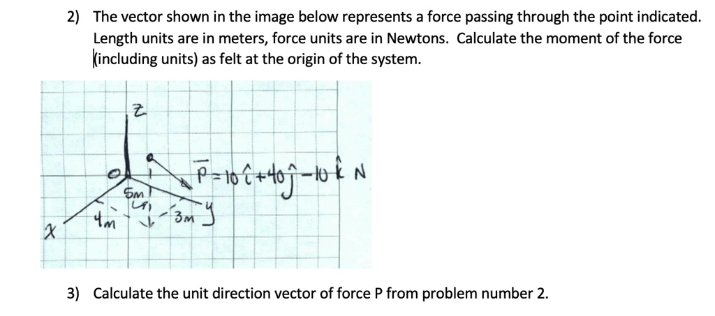 2 the vector shown in the image below represents a force passing ...