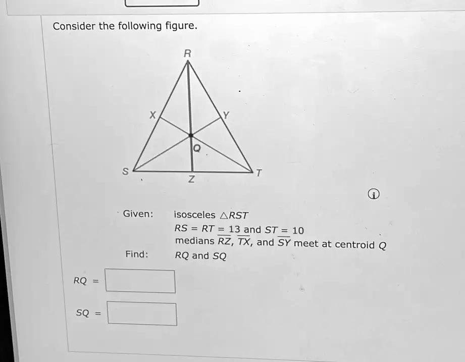 SOLVED: Consider the following figure: Given: Isosceles triangle ARST ...