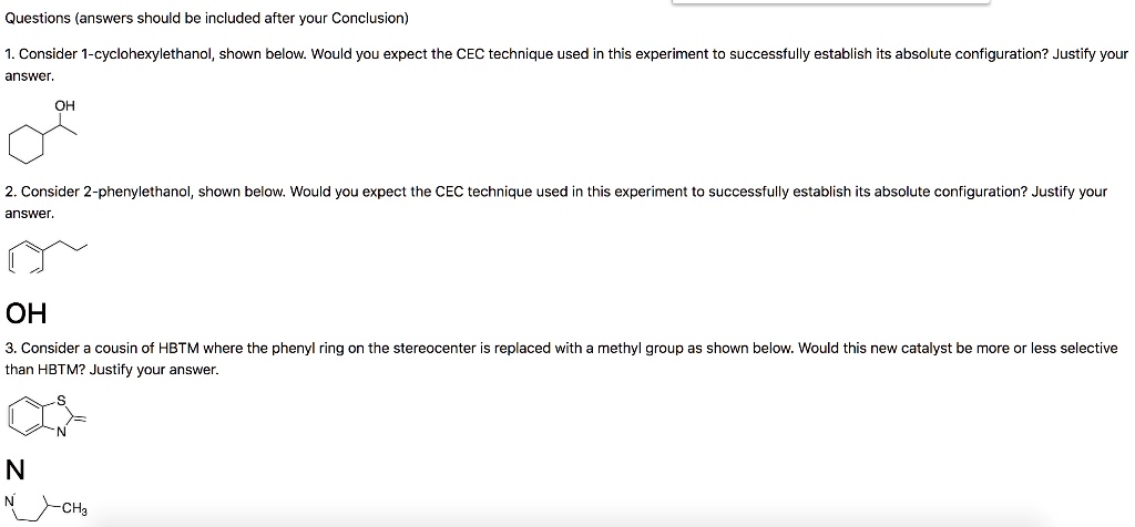 SOLVED: Consider 1-cyclohexylethanol, shown below. Would you expect the ...