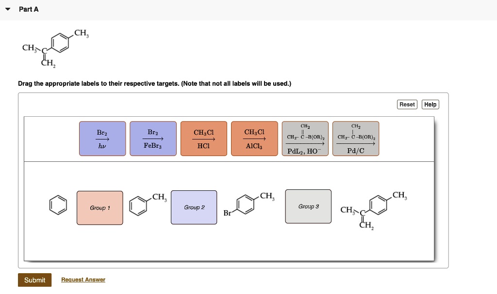 Part A CH3 CH3CCH2 Drag the appropriate labels to their respective ...