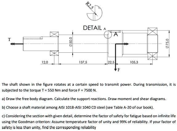 The shaft shown in the figure rotates at a certain speed to transmit ...