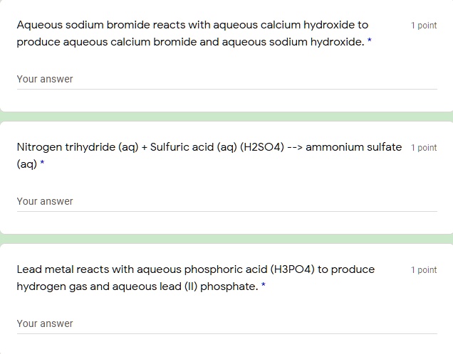 SOLVED: Aqueous sodium bromide reacts with aqueous calcium hydroxide to produce aqueous calcium ...