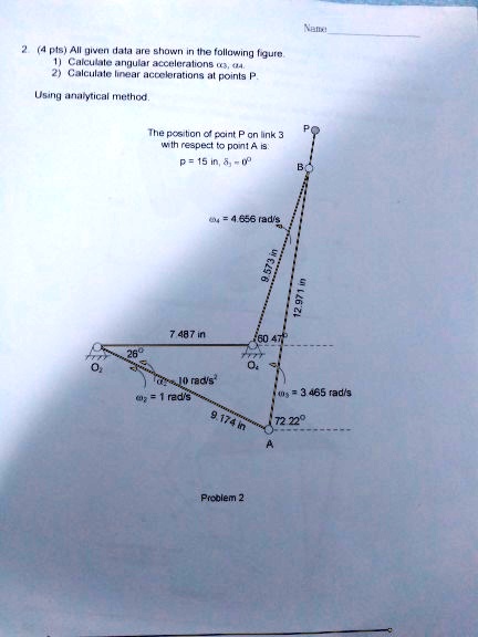 Video Solution 2 4 Pts All Given Data Are Shown In The Following Figure 1 Calculate Angular