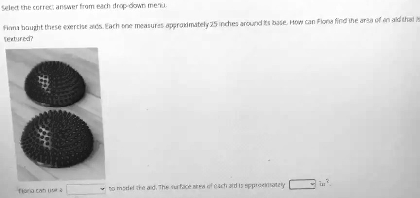 Select the correct answer from each drop-down menu. Fiona bought these ...