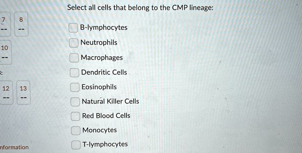 7 8 10 12 13 information select all cells that belong to the cmp ...
