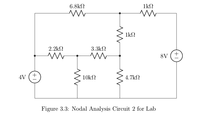 SOLVED: Please analyze the circuits shown in Figure 3.3 using the ...