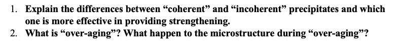 1. Explain the differences between \"coherent\" and \"incoherent ...