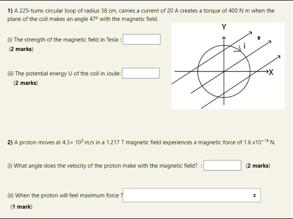 VIDEO solution: A 225-turn circular loop of radius 38 cm carries a ...