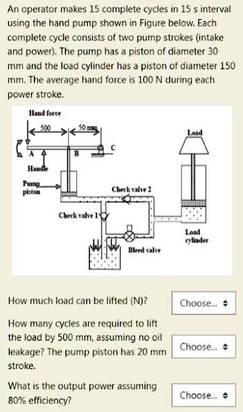 please fast final exam an operator makes 15 complete cycles in 15 s ...