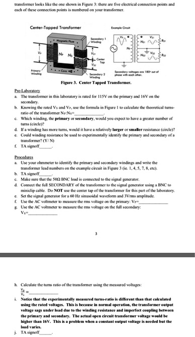 transformer looks like the one shown in figure 3 there are five ...