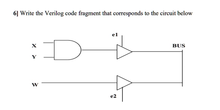 Solved How Do I Write The Verilog For This Circuit Write The Verilog Code Fragment That