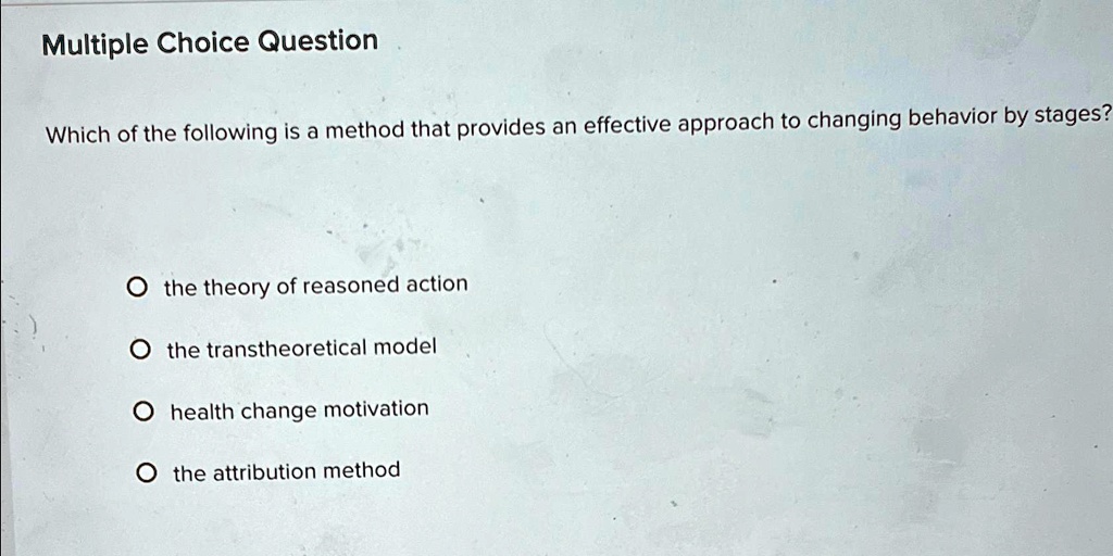 SOLVED: Multiple Choice Question Which of the following is a method ...