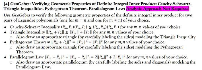 4 geogebra verifying geometric properties of definite integral inner product cauchy schwarz ...