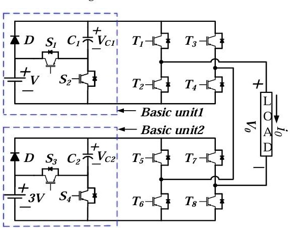 SOLVED: Simulate the following SCMLI given below using selective harmonic elimination. Please do ...