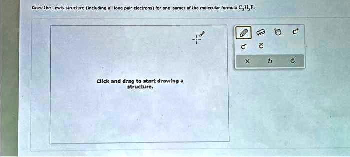 Draw the Lewis structure (including all lone pair electrons) for one ...