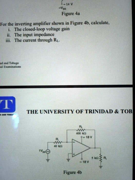 SOLVED: Figure 4a For the inverting amplifier shown in Figure 4b, calculate: - The closed-loop ...