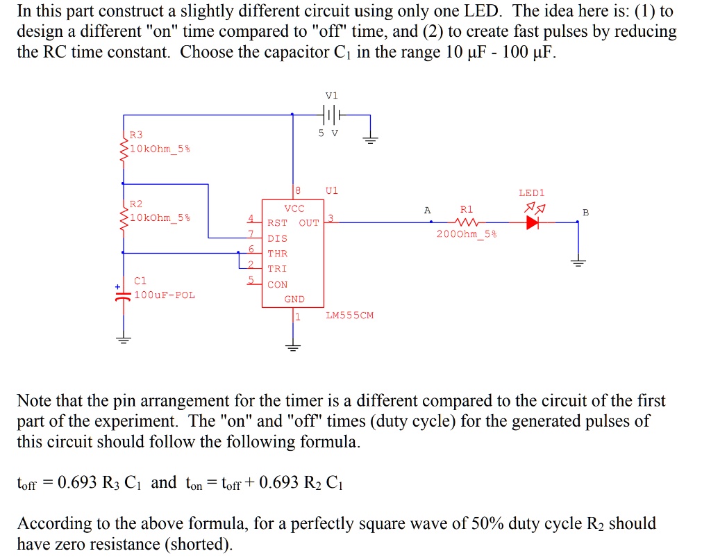 SOLVED: Construct the circuit with the given values of resistances and capacitance C1 and ...