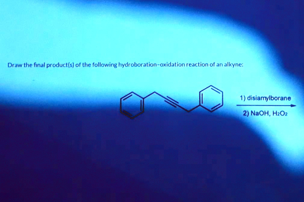 SOLVED: Draw the final product(s) of the following hydroboration ...