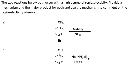 The two reactions below both occur with a high degree of ...