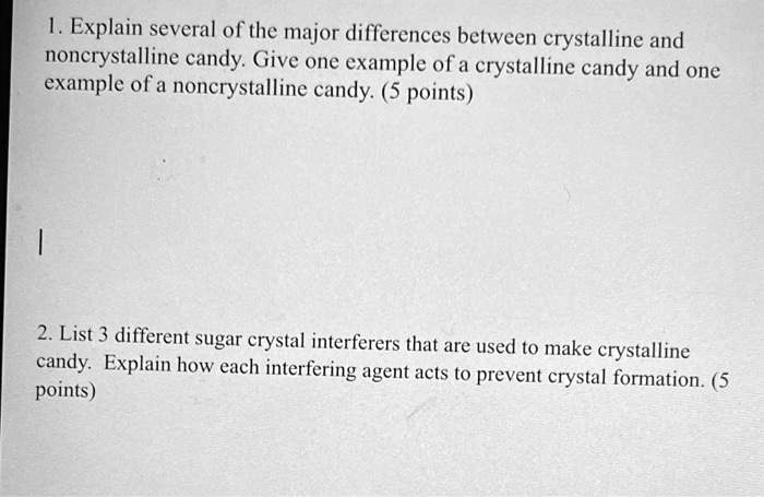 1. Explain several of the major differences between...
