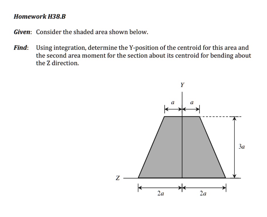 SOLVED: Homework H38.B Given: Consider the shaded area shown below ... SOLVED: Homework H38.B Given: Consider the shaded area shown below ...