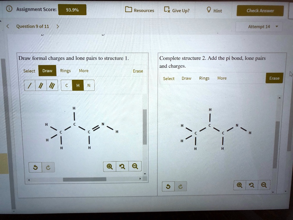 SOLVED:Assignment Score: 93.90 Resources Lx Give Up? Hint Check Answer Question 9 of 11 Attempt ...