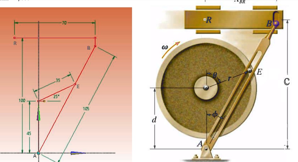 SOLVED: The mechanisms next are NOT drawn to scale; the input velocity ...