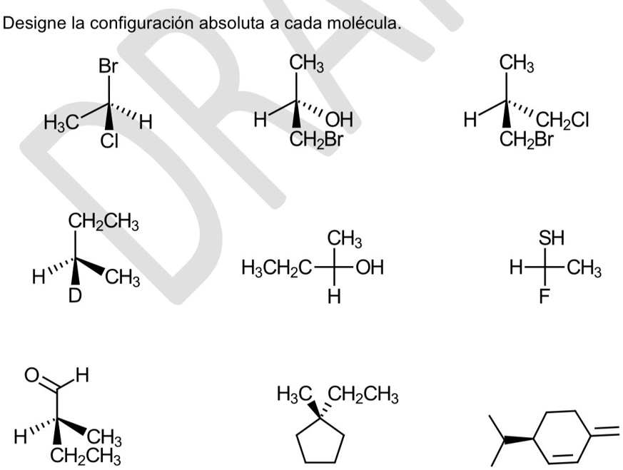 SOLVED:Designe la configuracion absoluta a cada molecula_ Br CH3 CH3 ... SOLVED:Designe la configuracion absoluta a cada molecula_ Br CH3 CH3 ...
