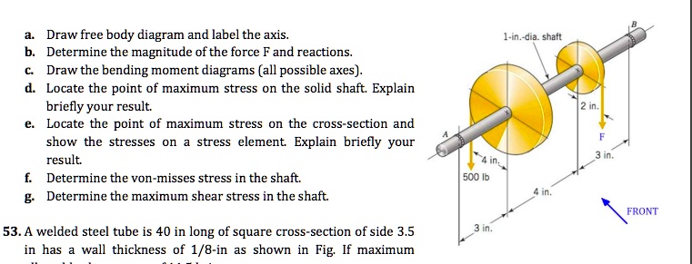 a draw free body diagram and label the axis b determine the magnitude ...