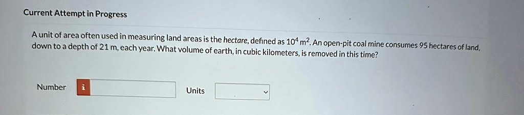 SOLVED: A unit of area often used in measuring land areas is the ...