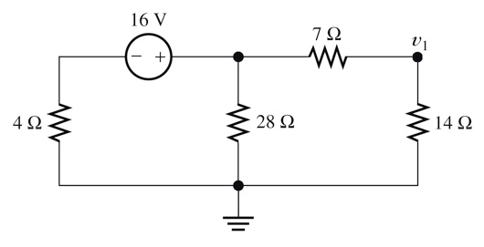 VIDEO solution: Determine the node voltage v1 for the circuit in Figure 4 using Thevenin's ...