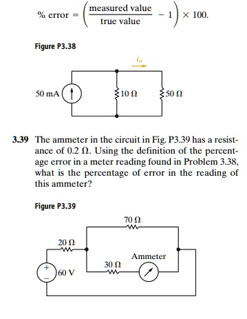 % error = \left(\frac{\text{measured value}}{\text{true value}} - 1 ...