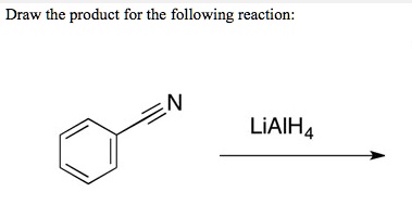 SOLVED: Draw the product for the following reaction: LiAlH4