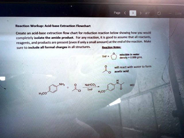Solved Reaction Workup Acid Base Extraction Flowchart Create An Acid Base Extraction Flowchart