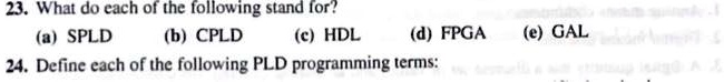 SOLVED: 23. What do each of the following stand for? (a) SPLD - Stand ...