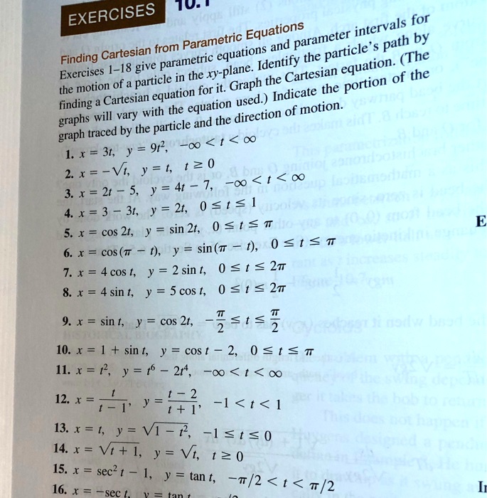 ol exercises intervals for equations parametric parameter path by ...